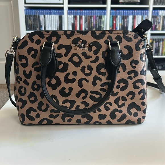 kate spade | Bags | Kate Spade Darcy Graphic Leopard Print Small ...